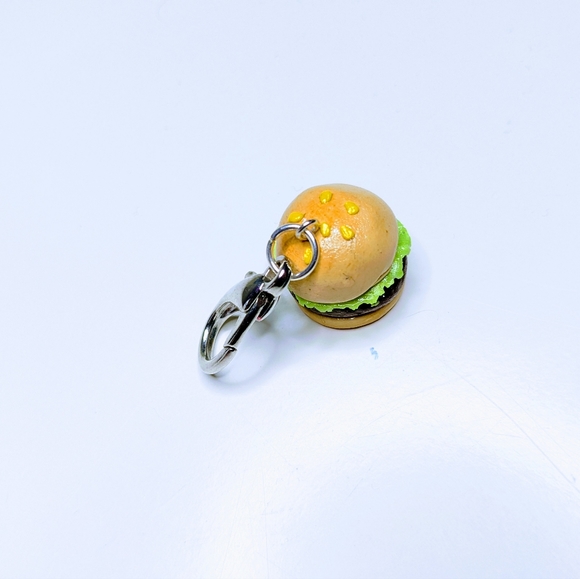 Hand Crafted | Other | Spongebob Krabby Patty Keychain | Poshmark